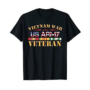 US Army Vietnam Veteran USA Flag Shirt, Veteran Vietnam Army T-Shirt