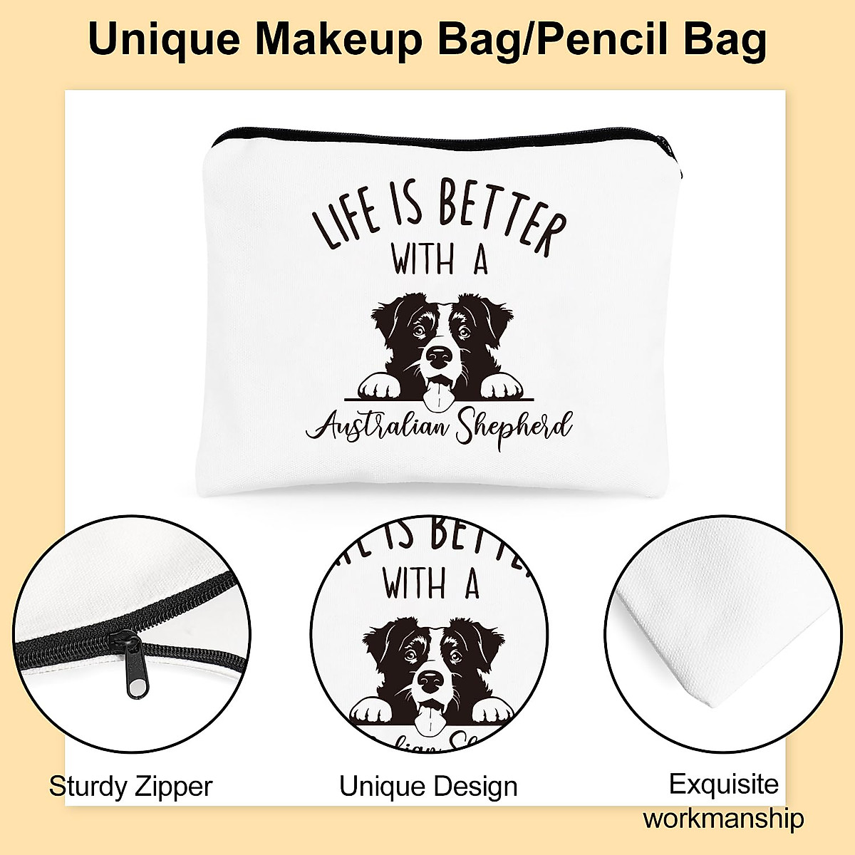 Australian Shepherd Dog Mom Gifts for Women, Animal Lovers, Funny Gag Gifts with 20oz Wine Tumblers