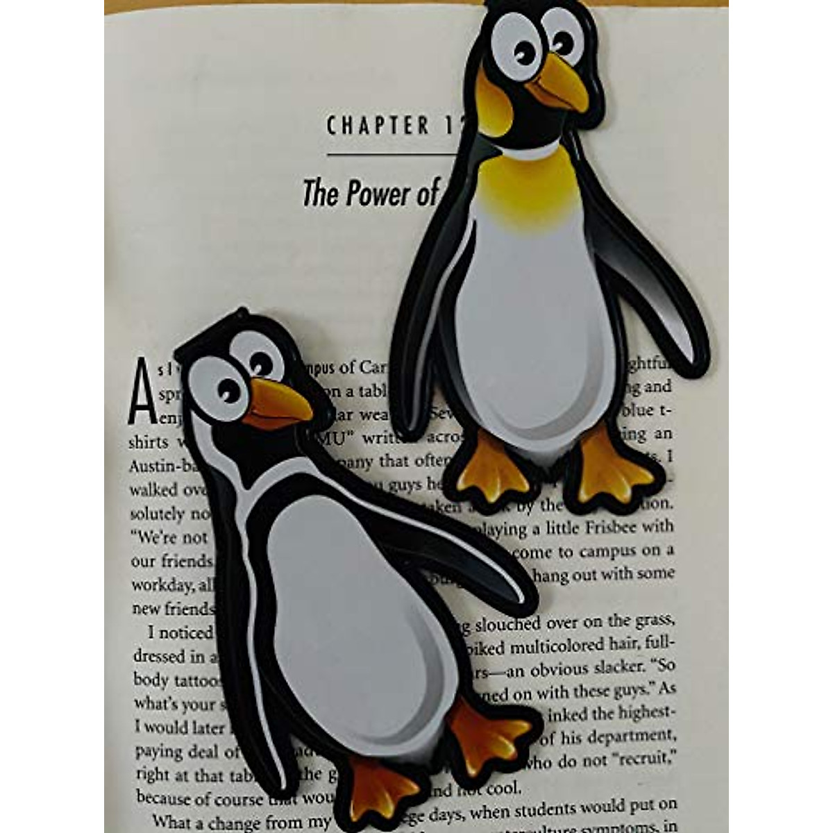 Penguin Bookmarks - (Set of 20 Book Markers) Bulk Animal Bookmarks for Students, Kids, Teens, Girls & Boys. Ideal for Reading incentives, Birthday Favors, Reading Awards and Classroom Prizes!