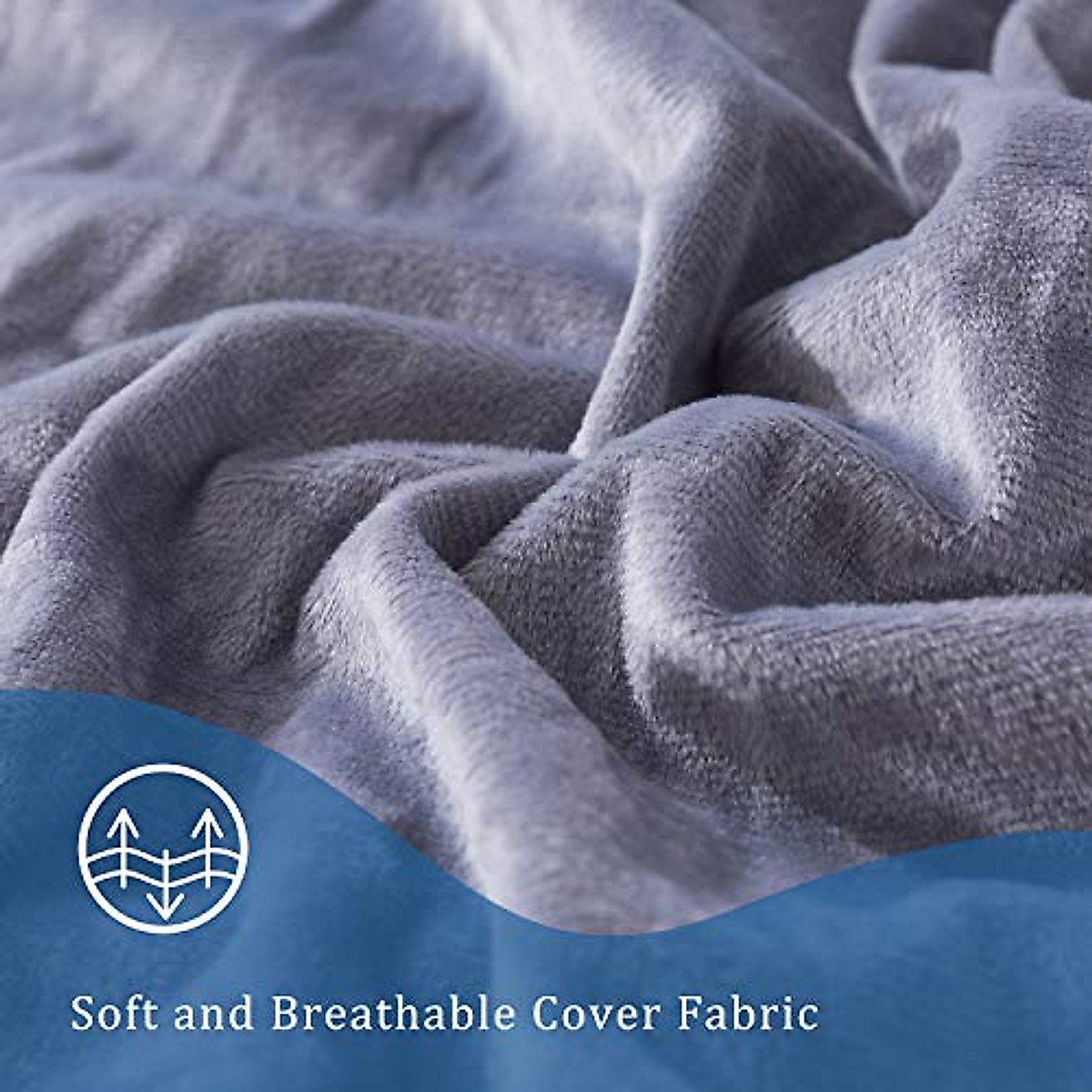 ELNIDO QUEEN Pregnancy Body Pillows with Velvet Cover,U Shaped Full Long Maternity Pillow, Support for Back/Neck/Leg and Belly 55 inches Grey