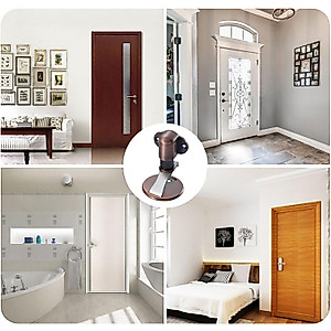 304 Stainless Steel Ground Suction, Heavy Duty No Drill Door Stopper for Bottom of Door, No Hole Drilling Stainless Steel Door Stop Magnetic Door Catch (1pcs,Silver)