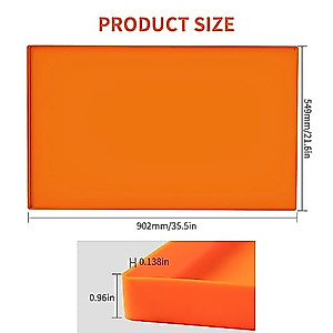 Silicone Protective Cover for 36" Blackstone Griddle,Heavy Duty Food Grade Silicone Grill Mat, Protect Griddle from Rodents, Insects, Debris, and Rust,All Season Cooking Protective Cover
