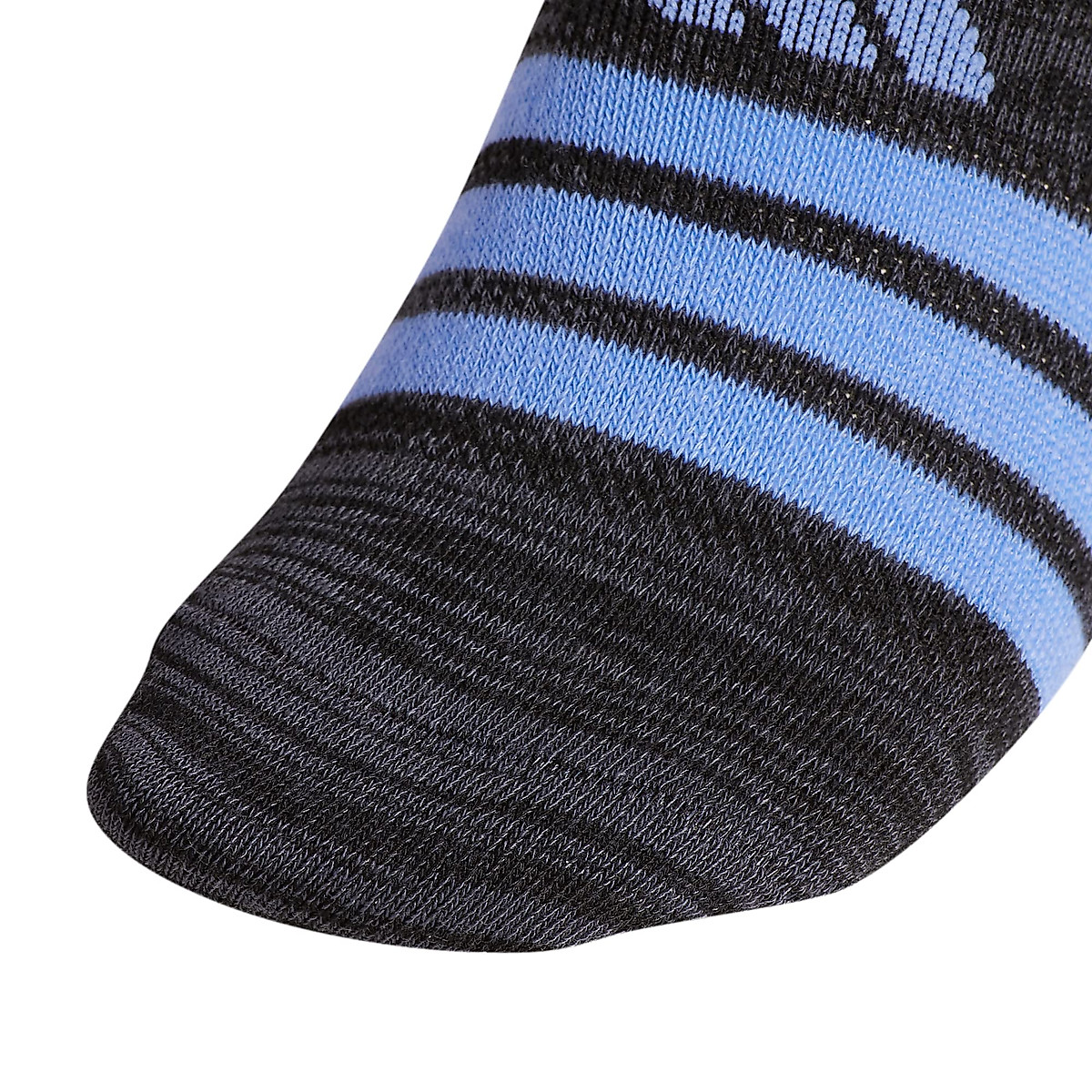 adidas Women's Superlite Super No Show Socks (6-Pair), Black/Blue Fusion/Onix Grey, Medium