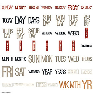 Cricut 2002574 Days and Dates Cartridge