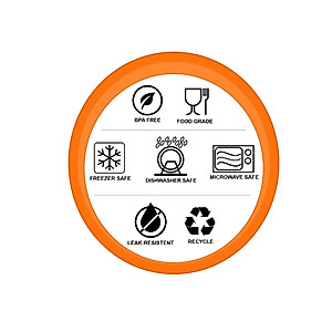 TigerChef Containers with Lids Leak Proof, Microwave, Freezer and Dishwasher Safe, BPA-Free (16 oz- 48 PACK)