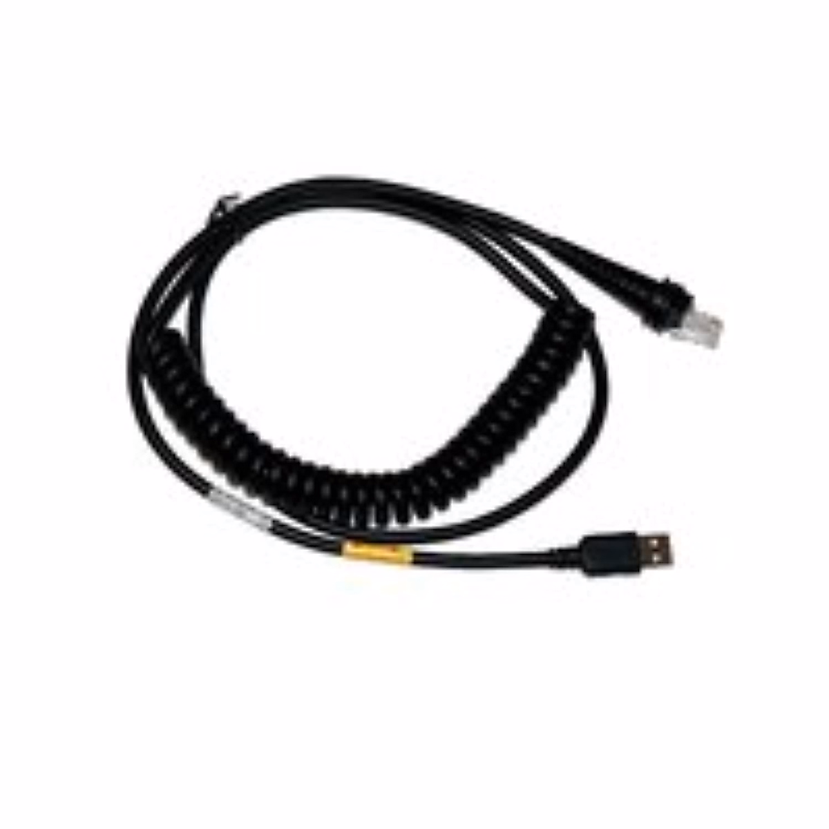 Honeywell CBL-500-300-C00 USB Coiled Cable, Type A, 5V Host Power, 3 m/9.8-ft. Length, Black