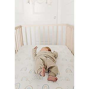 Premium Fitted Knit Crib Sheet/Toddler Sheet"Skye" by Copper Pearl