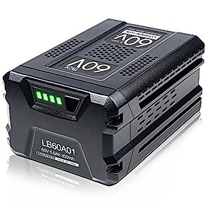 DONGPUCUN 60V 5.0Ah Replacement for Greenworks Pro 60V Battery Max Lithium Ion LB60A00 LB60A01 LB60A02 LB60A03(Not for Kobalt&Powerworks)
