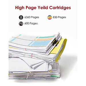 280 281 Ink Cartridges Black/Color XXL Compatible for Canon PGI-280XXL CLI-281XXL Replacement for PIXMA TR8520 TS6320 TS9120 TS6220 TR7520 TR8500 TS8320 TR8620 TS6120 TS8220 TS6300 TS8120 (5 Pack)