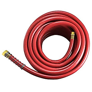 Flexon FA58100CN Farm and Ranch Garden Hose, 100 ft, Red