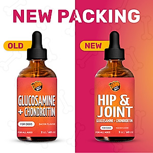 Glucosamine for Dogs Hip and Joint Supplement Liquid | Liquid Glucosamine for Dogs | Dog Joint Supplement Liquid | Glucosamine Liquid for Dogs | Large & Small Dog Joint and Hip Supplement | 3 Bottles
