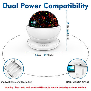 VANSHINIEER Batman Night Light Projector for Kids Dinosaur Toys for Boys, Superman Baby Night Light for Christmas Birthday Gift, 360 Degree Rotation, Party Festival Decor