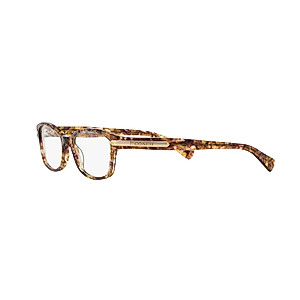 Coach HC6065 Prescription Eyewear Frames, Light Brown Confetti Tortoise/Demo Lens, 51 mm