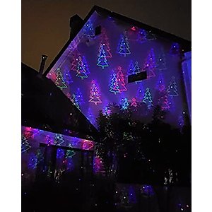 Motion Pattern Firefly 3 Models in 1 Continuous 18 Patterns LEDMALL RGB Outdoor Laser Garden and Christmas Lights with RF Remote Control and Security kit