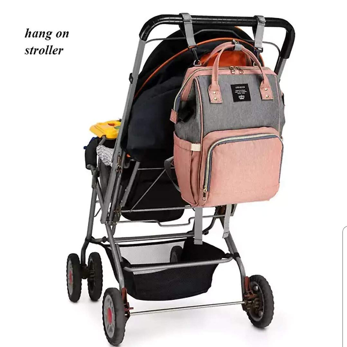 Oopsy Babies Diaper Bag with USB Interface (Pink)