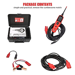 Autel Automotive Circuit Tester, PowerScan PS100 Circuit Probe, Car Electrical System Diagnosis Test Tool Voltmeter Red