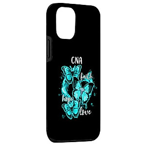 iPhone 14 Awesome Cna Faith Hope Love Butterfly Case
