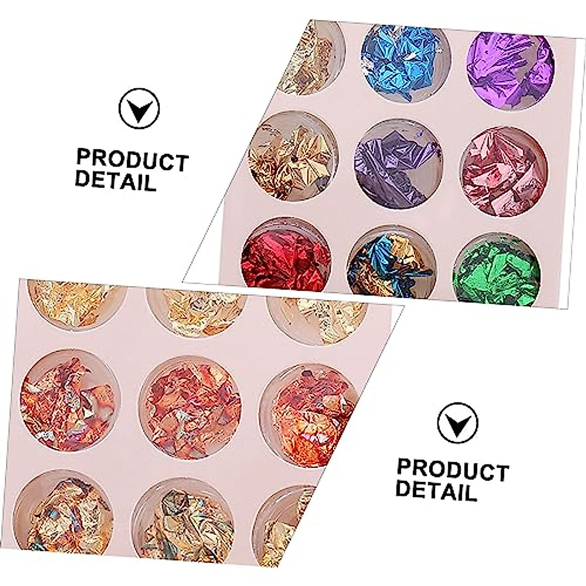 FOMIYES 3pcs Nail Foil Crafts Foil Flakes Makeup Glitters Nails Stud Foil Resin Pigment Flash Suit Kit De Manicura Nail Art Supplies Nail Art Tinfoil Manicure Ornament Gold Leaf Tin Foil