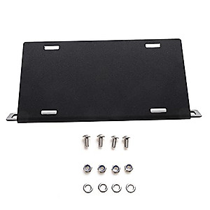 BESTAOO Front License Plate Frames for Ford Bronco, Aluminum Alloy Car License Plate Mounting Bracket Holder for Ford Bronco 2021 2022 2023 2024, Easy Installation (Black)