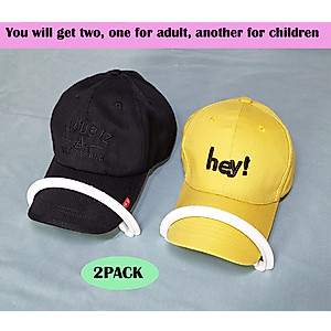 UESGSEIZO Hat Shaper, Baseball Cap Brim Tool [2PACK] White