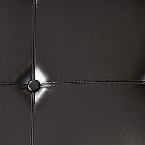 Christopher Knight Home Darlington Bonded Leather Ottoman, Espresso Brown