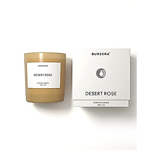 Bursera Scented Candle - Desert Rose, Tree Planted with Every Order, Natural Scented Soy Candle | 7.4oz Single Wick Candle | Slow Burning 45hr Burn Time, Aromatherapy Non Toxic Candles
