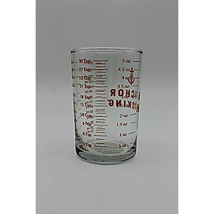 Lovely999 Clear Glass Measuring Cup Bar Tools Jigger Shot Glass 2 x 5 oz