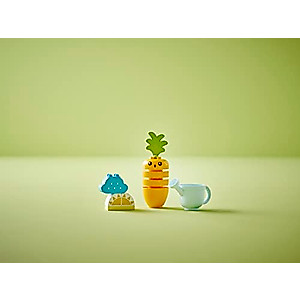 LEGO DUPLO My First Growing Carrot 10981, Stacking Toys for Babies 1.5+ Years Old with 4 Vegetable Bricks, Learning Educational Toy for Toddlers
