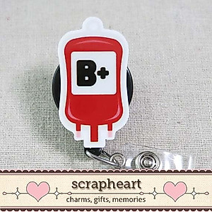 Be Positive Phlebotomist ID Holder - Transfusion Nurse Badge Reel - Cute Nursing Badge Clip - Be Positive Hematology Phlebotomy Badge Holder - Cute Nurse Gift
