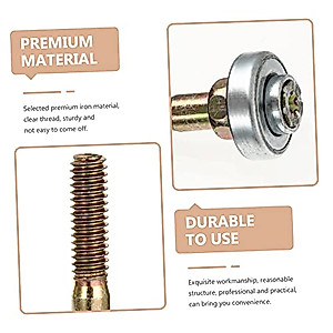 Healeved 4pcs Rocking Chair Bearing Furniture Screws Gaming Chair Accessories Rocker Glider Gaming Chair Bolts Glider Rocker Parts Lawn Chair Screws Rocking Chair Accessories Iron Hardware