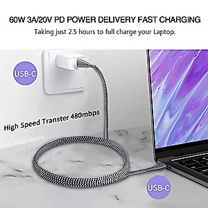 USB C to USB C Charger Cable 6ft+10ft Cord for Samsung Galaxy S23/S22 Plus/S22 Ultra/S21 FE 5G/S21+/S21 Ultra/S20/S20+/S20 Ultra,A14 A54 A34 5G,A53,Note 20 10+,Note20,60W Charging Fast Charge Wire