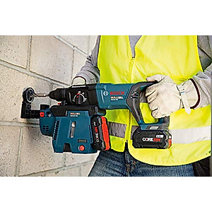 BOSCH GBH18V-26DK26GDE 18V EC Brushless SDS-plus Bulldog 1 In. Rotary Hammer Kit with Mobile Dust Extractor and (2) CORE18V Batteries