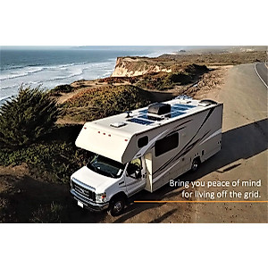 Sol-Go 50W Flexible Solar Panel with Handle, Built with Sunpower Maxeon Solar Cells, 12V, Off Grid Solar Power Compatible with Portable Power Station, Designed and Engineered in The US