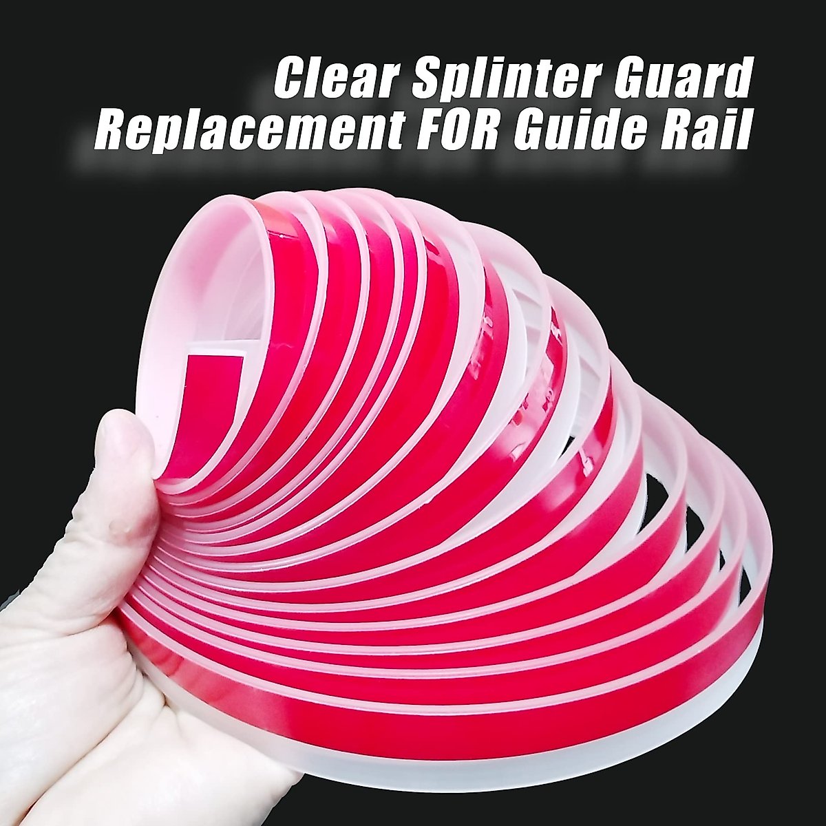 WOUILNIA Clear Splinter Guard Splinterguard Replacement 495207 for Festool and for Makita Most Guide Rail, 118” Long