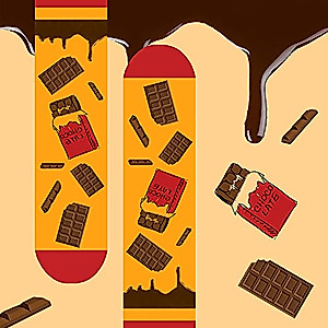 AGRIMONY Funny Socks for Men and Women - If You Can Read This Bring Me Chocolate Fun Novelty Crew Socks - Teens Boys Crazy Funky Food Socks with Sayings-Valentines Day Christmas Funny Gifts