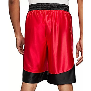 Nike Men's Dri-FIT 11" Durasheen Basketball Shorts (as1, Alpha, l, Regular, Regular, University Red/White, LG, Loose)