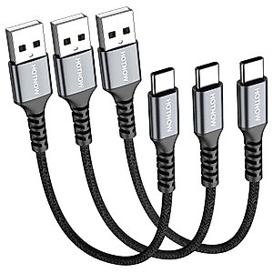 HOTNOW USB C Cable 10FT 2Pack, 3A Fast Charge 10 Foot USB A to USB C Nylon Braided Cords for Galaxy S10 S9 S8 Plus Note 9 8 and Other USB Type C Devices