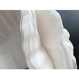 Bunn 6001 500 Count Brew 12-Cup Commercial Coffee Filter, White, Fluted Paper Basket Coffee Ware, Case of 500 Sheets by AMZ Empire