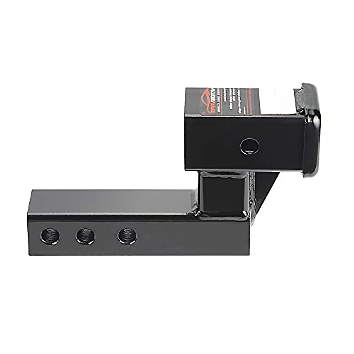 HITOWMFG 2Inch Trailer Hitch Receiver Extension with 4 inch Rise/Drop, Solid Shank