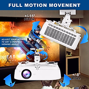 DAWASAPAT Adjustable Projector Ceiling/Wall Mount - Universal Bracket for Projector Mounting