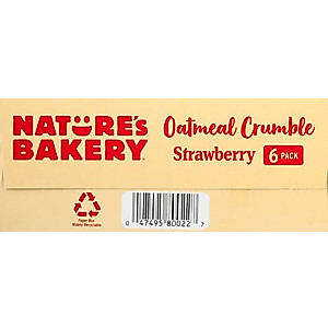 Nature's Bakery Oatmeal Crumble Strawberry Bars, 1.41 Oz, 6 Ct