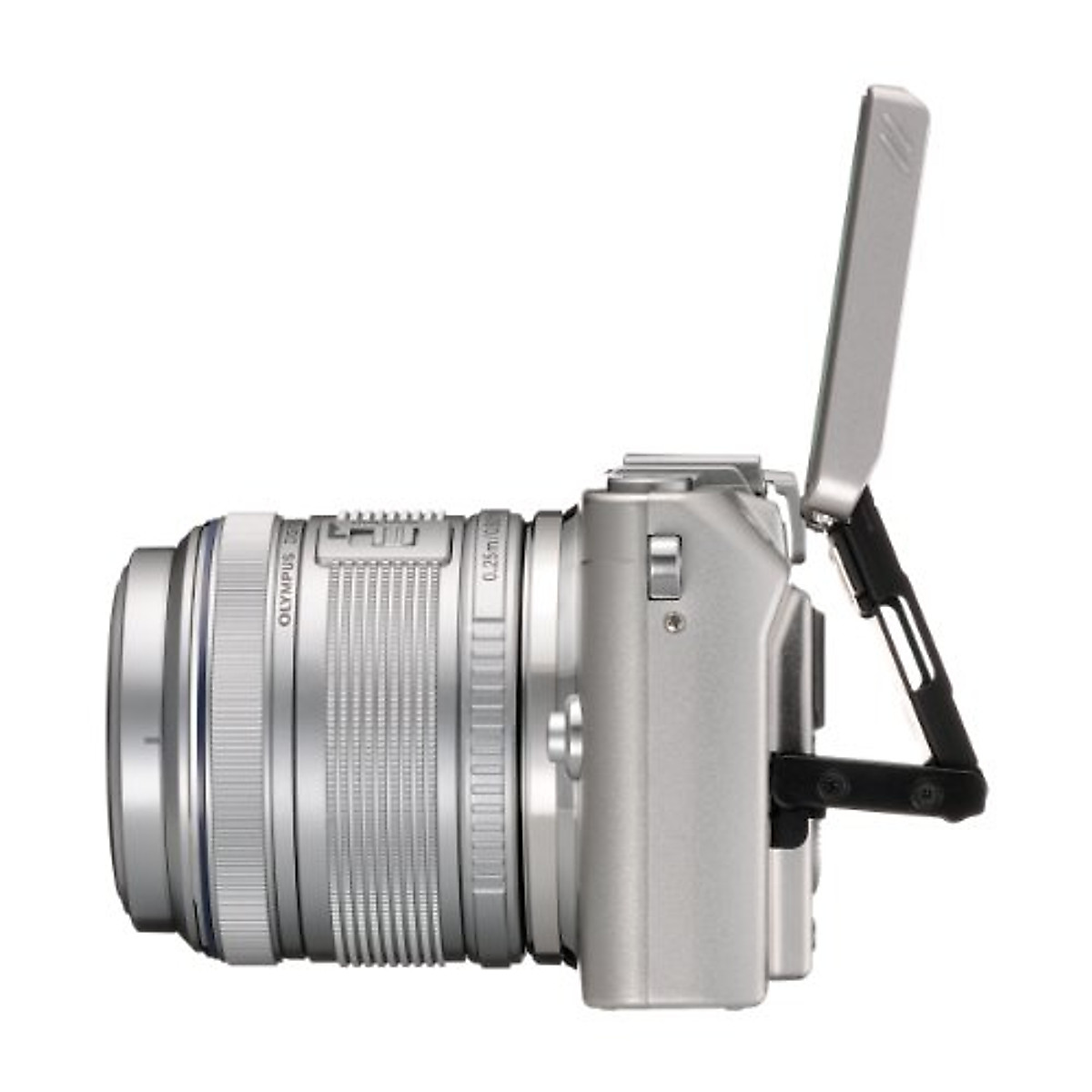 Olympus E-PL5 Interchangeable Lens Digital Camera Double Zoom Kit (Silver) E-PL5 DZKIT - Internatinoal Version (No Warranty)