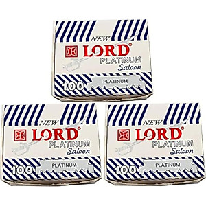 Lord Platinum Single Edge Razor Blades, 300 blades