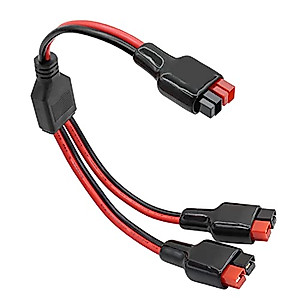 YACSEJAO Solar Charging Splitter Cable Solar Panel Extension Cable 14AWG High Power Pole Port Connector for Portable RV Solar Generator Power Station