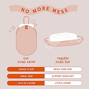 Cleanlogic Bath & Body Exfoliating Soap Saver, Exfoliator Scrubber Pouch, Daily Skincare Routine for Smooth Clean Skin, Assorted Colors, 3 Count Value Pack