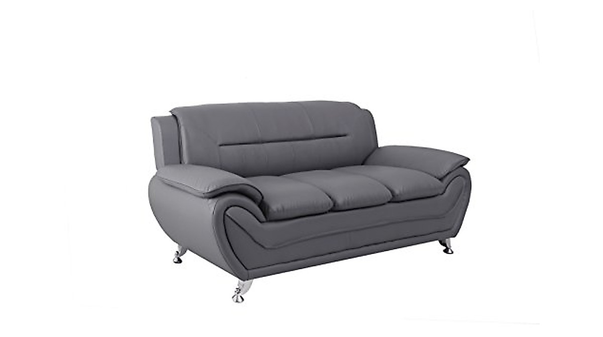 Michael Modern Faux Leather Sofa - Stylish & Durable