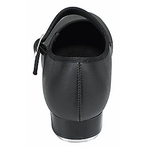 Linodes Unisex PU Leather Easy Strap Tap Shoe Dance Shoes for Women and Men's Dance Shoes-608-1-Black-8M