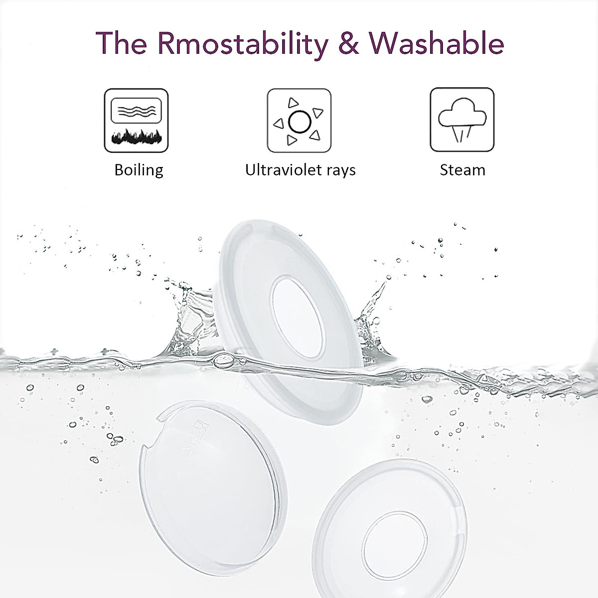 Momlist Milk Collector for Breastfeeding, Breast Shell & Milk Catcher, Reusable Silicone Sore Nipples Breast Milk Saver 2PCS