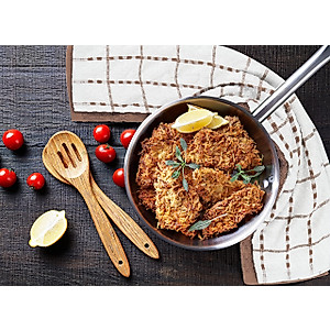 Utopia Towels Bundle of 24 Kitchen Dish Towels & Bar Mops - 12 Pack Tea Towels - 12 Pack Bar Towels - 100% Ring Spun Cotton - Soft, Absorbent & Multipurpose (Brown)