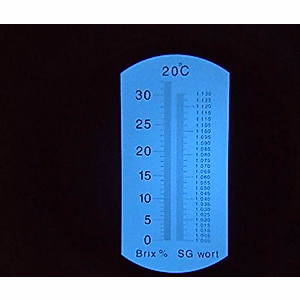 RHB-32SG ATC Beer 0-32% Brix WortSG:1.000-1.130 Optical Refractometer Beer Wort and Wine Refractometer